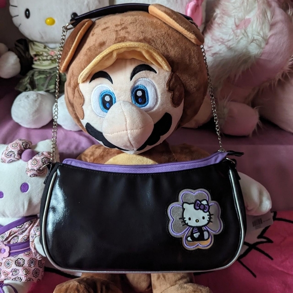 Hello Kitty | Bags | Hello Kitty Black Purple Purse | Poshmark